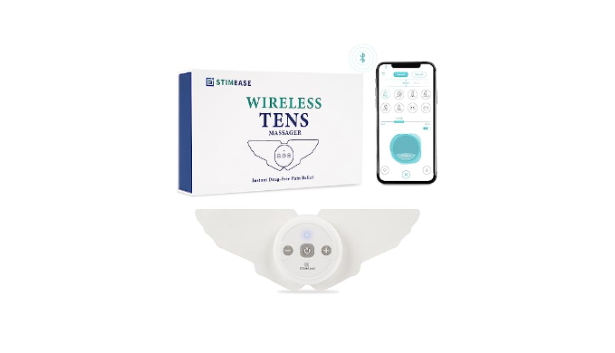 Stimease TENS Unit, Wireless TENS & EMS Unit Back Pain Relief Massager ...