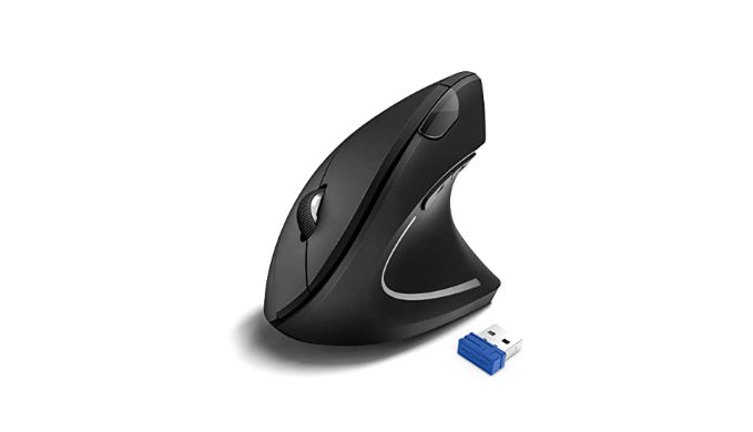 TECKNET Ergonomic Mouse, 4800 DPI Silent Mouse 5 Adjustable DPI ...