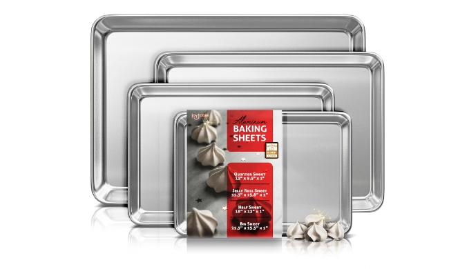 Aluminum Baking Sheets, Nonstick Steel Cookie Sheets Cooking & Baking ...