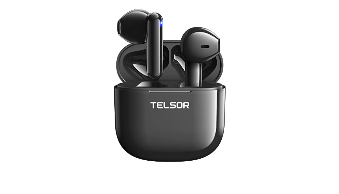 TELSOR Wireless Earbuds for iPhone, Touch Control Stereo Sound ...