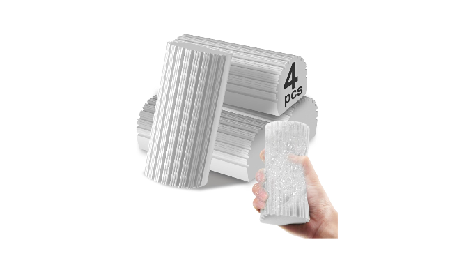 Fikoksol 4pcs Damp Dusting Sponge Gray, Household Clean Sponges Duster ...