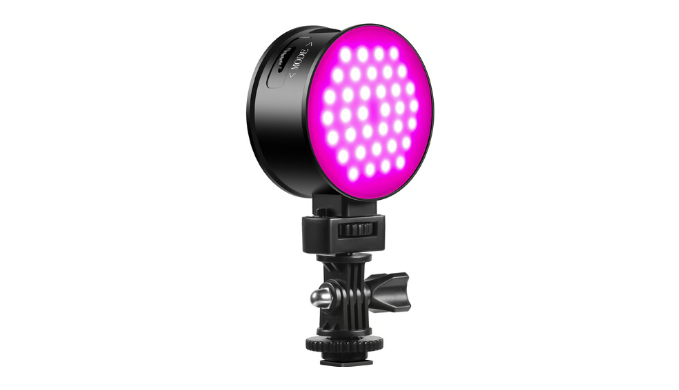 GVM 7SM Double-Sided Mini On-Camera Bicolor & RGB LED Video Light ...