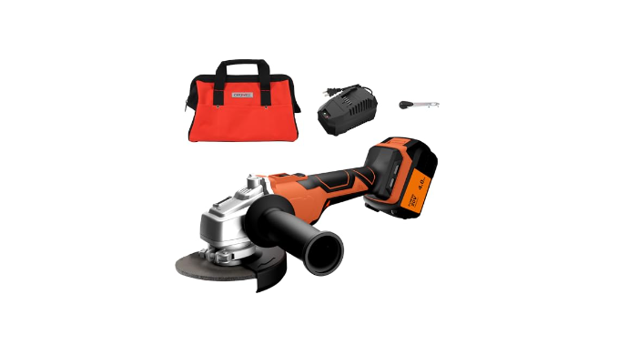 KAFUWELL 4-1/2-Inch to 5-Inch Cordless Angle Grinder, 20V Power Angle ...