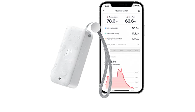 SwitchBot IP65 Indoor Outdoor Hygrometer Thermometer Wireless, 394ft ...