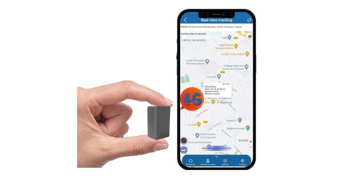 4G Mini GPS Tracker with SIM Card Free App for Vehicles Hidden Magnetic ...
