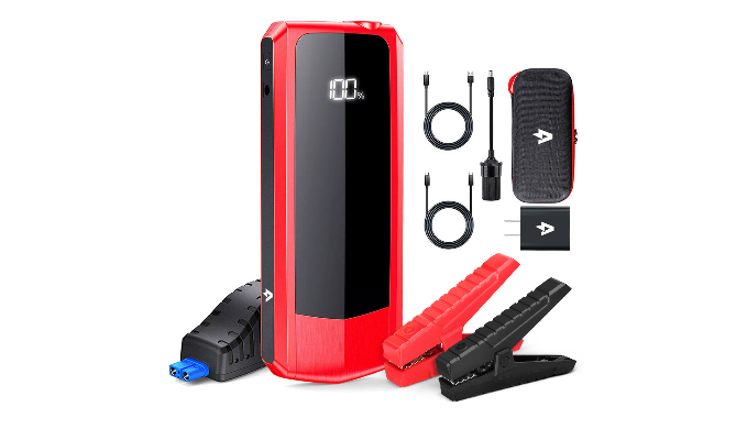 Andeman Car Jump Starter, Auto Battery Jump Starter 2000A Peak 20000mAh ...
