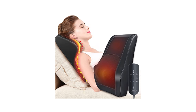 Boriwat Back Massager with Heat, Massagers for Neck and Back, 3D ...