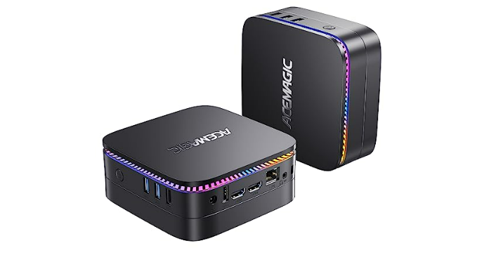 Mini PC RGB AK1 Plus, Intel N95(up to 3.4GHz) 12th Gen Processor Mini ...