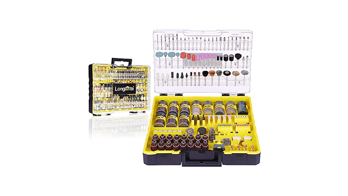 Rotary Tool Accessories Kit, Longmate 544pcs Rotary Tool Bit Set 1/8 ...