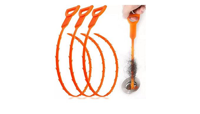 HFLYJPYW 3 Pack 25 Inch Hair Snake Hair Drain Clog Remover Cleaning ...