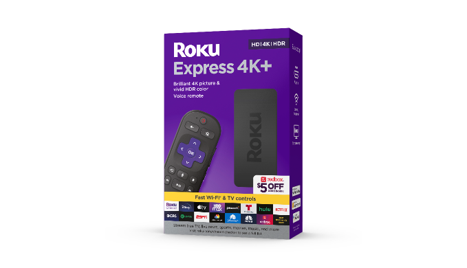 Roku Express 4K+ Streaming Player 4K/HD/HDR with Smooth Wi-Fi®, Premium ...