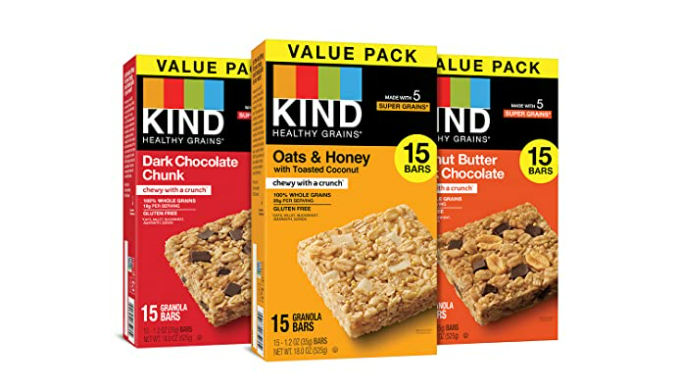 KIND Healthy Grains Bars, Variety Pack, Dark Chocolate Chunk, Oats ...