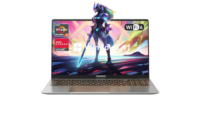 ACEMAGIC Laptop with Backlit Keyboard, Gaming Laptop with AMD Ryzen 7 ...