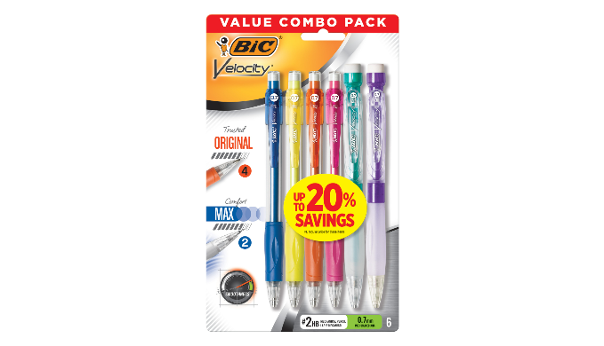 BIC Velocity Original + BIC Velocity Max Mechanical Pencil Combo Pack ...