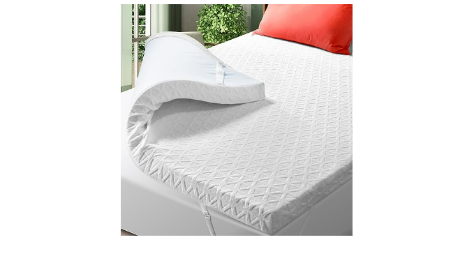 HARNY 3 Inch Gel Memory Foam Mattress Topper King Size, High Density ...