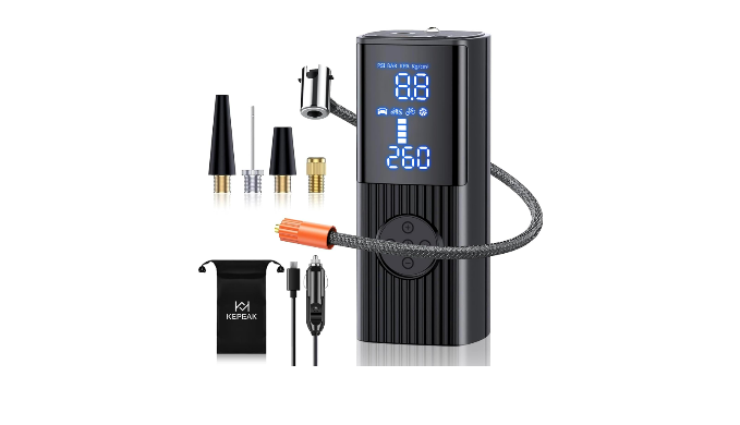 KEPEAK Tire Inflator Portable Air Compressor - 20000mAh Air Pump for ...