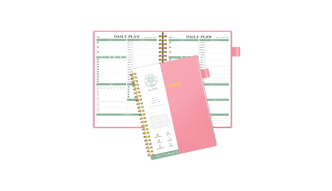 Daily Planner Notebook To Do List Notebook Undated Daily Schedule Meal ...