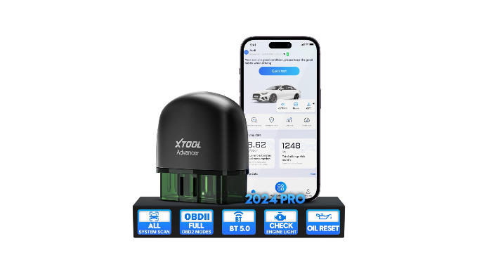 XTOOL Advancer AD20 Pro Wireless OBD2 Scanner : Car Diagnostic Tool for ...