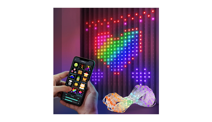 ilumeplay LED Smart Curtain Light with APP, LED Curtain Lights with ...