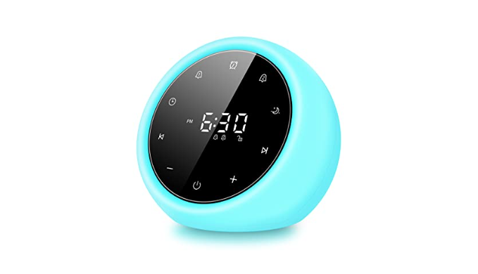 YTE White Noise Machine with Alarm Clock, 7 Color Night Light, 20 High ...