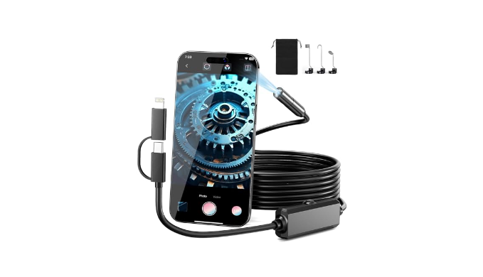 Caupureye Snake Camera with Light, HD USB Endoscope Camera with 8 ...