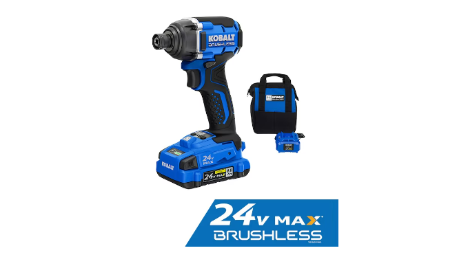 Kobalt Next-Gen 24-volt 1/4-in Brushless Cordless Impact Driver (1 ...
