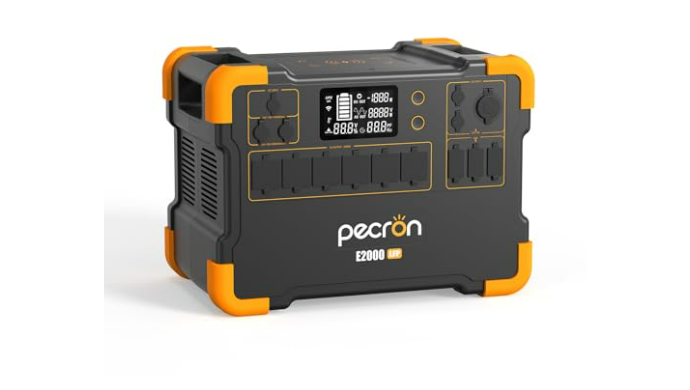 pecron Portable Power Station E2000LFP 1920Wh LiFePO4 Battery Backup ...