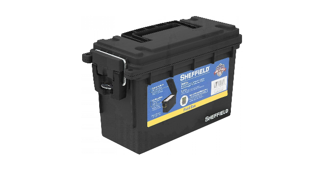 Sheffield 12629 Field Box, Ammo Storage Can and Water Resistant Ammo ...