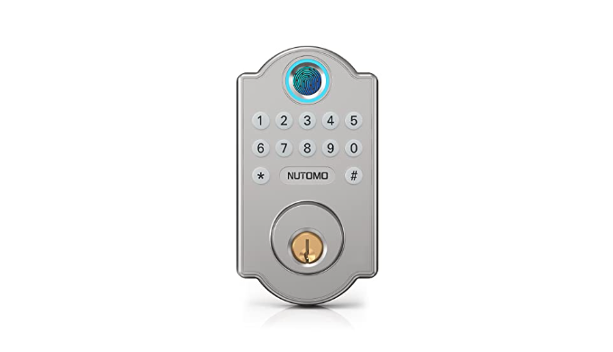 Keypad Fingerprint Door Lock Deadbolt: Digital Code Locks for Front ...