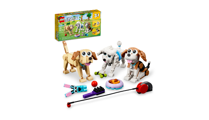 LEGO Creator 3 in 1 Adorable Dogs Building Toy Set, Small Toys for ...