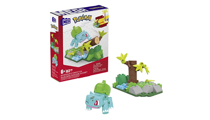 MEGA Pokemon Action Figure Building Toys Set for Kids, Bulbasaur’s ...
