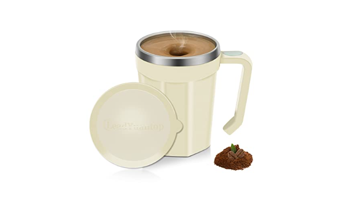 LeadYuantop Electric Magnetic Stirring Coffee Cup, 18 oz Electric ...