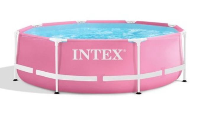 Intex 28290EH 8 Feet by 30 Inches Easy to Assemble Large Round Metal ...