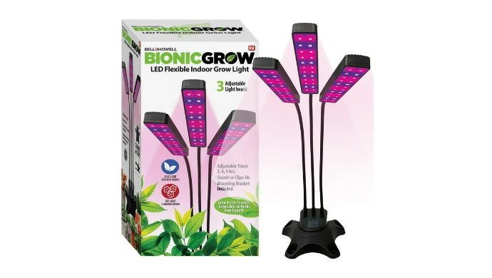 Bell + Howell Bionic Grow LED Flexible Indoor Grow Light for Indoor ...