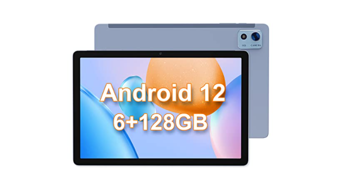 FancyFish 10 inch Android 12 Tablet, 6GB RAM+128GB ROM+1TGB Expandable ...