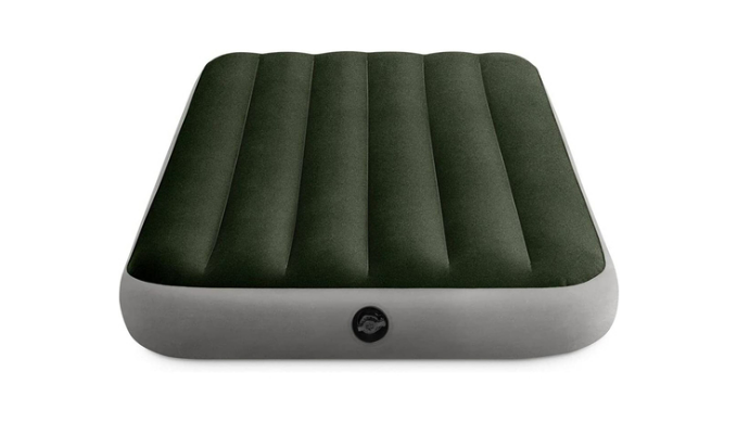 Intex DuraBeam Standard Prestige Downy Airbed w/ Battery Pump Twin ...