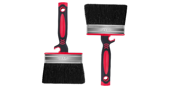 ZKH Double 5 Inches Big Paint Brushes, Oil Paint Brush with Thick ...