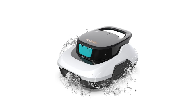 AIPER Scuba SE Robotic Pool Cleaner, Cordless Robotic Pool Vacuum ...