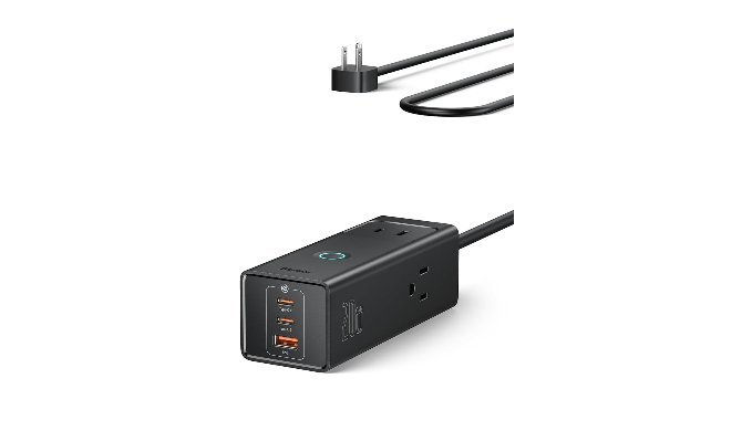 Baseus Power Strip Surge Protector 1200J - PD20W USB C Charger ...