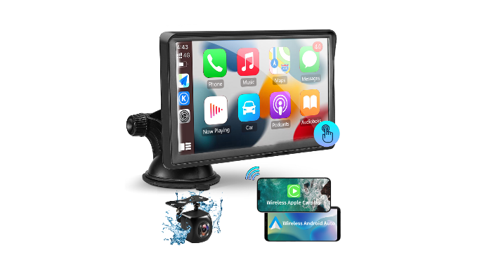 7-inch Touchscreen Wireless Car Stereo, Portable Car Radio Receiver ...