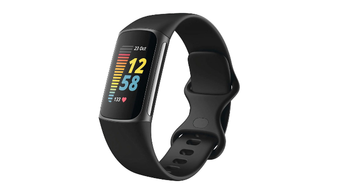Fitbit Charge 5 Fitness Tracker - Black/Graphite Stainless Steel ...