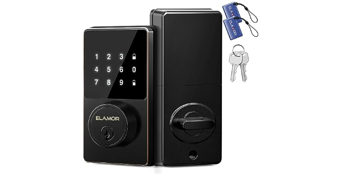 Keyless Entry Door Lock, Electronic Deadbolt Lock with Touchscreen ...