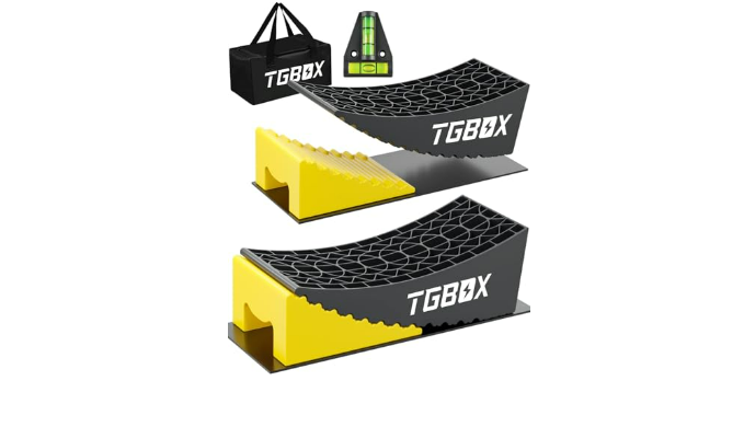TGBOX RV Leveling Blocks Ramp Kit, 2 Packs Camper Leveler System for ...
