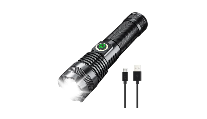 XURLEQ 600000 Lumen Handheld Flashlight LED Tactical Flashlight with 5 ...