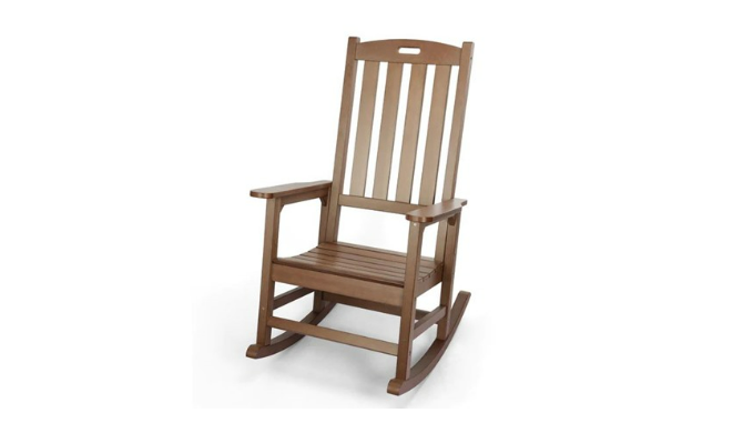 Patio Oversized Rocking Chair Outdoor, Weather Resistant, Low ...