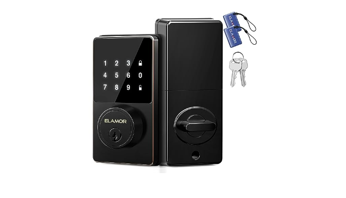 Keyless Entry Door Lock, Electronic Deadbolt Lock with Touchscreen ...