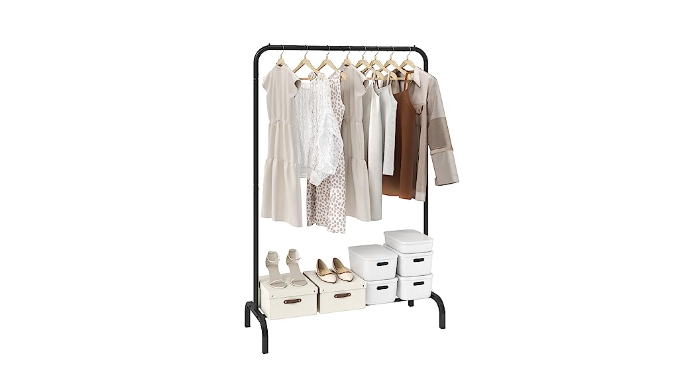 VEVOR Clothes Rack, Heavy Duty Clothing Garment Rack with Hanging Rod ...