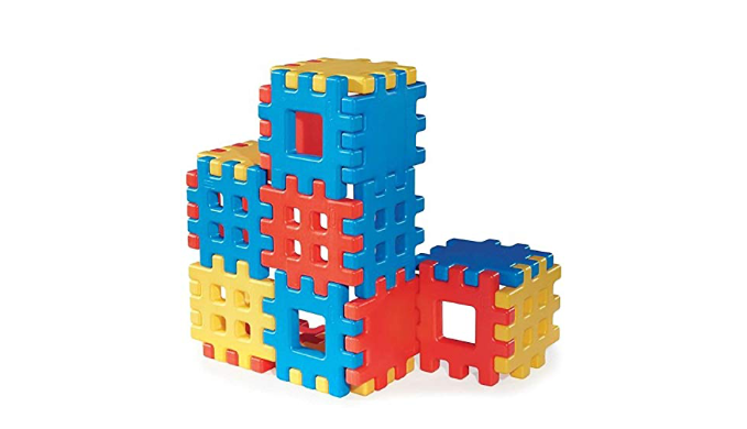 Little Tikes Big Waffle Block Set - 18 pieces, Blue/Red/Yellow - Coupon ...
