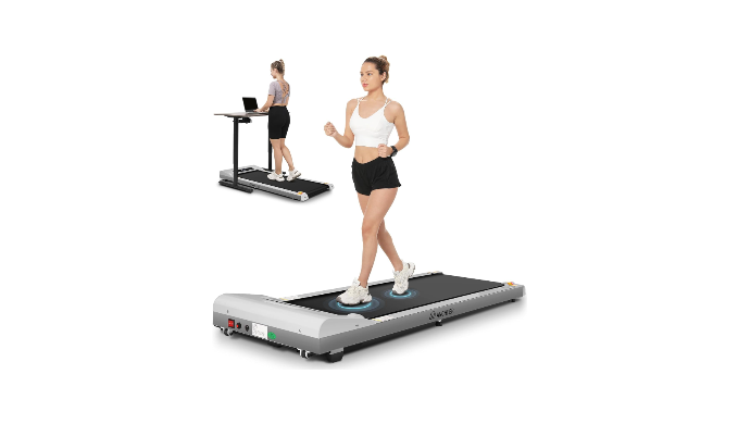 ANCHEER Walking Pad Treadmill 300 lb Capacity Under Desk Treadmill with ...
