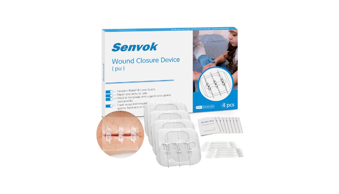 Senvok Wound Closure Strips - 4 Pcs Butterfly Bandaids Extra Large ...